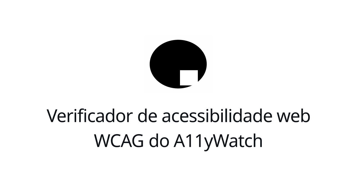 Verificador de acessibilidade web WCAG do A11yWatch